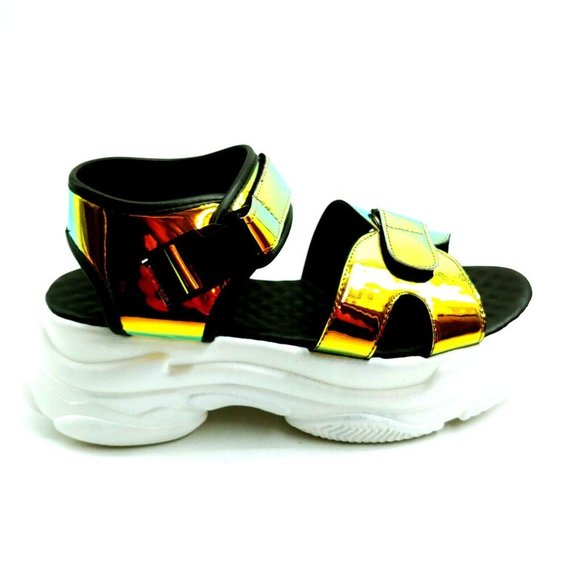 Yoki | Shoes | Yoki Womans Star 24 Platform Ankle Strap Sandals Gold ...